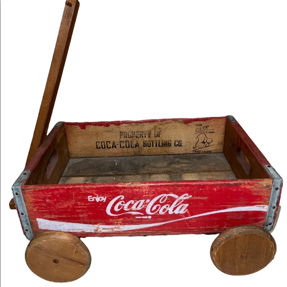 Coca Cola | Other | Rare Antique Vintage Coca Cola Wooden Wagon | Poshmark